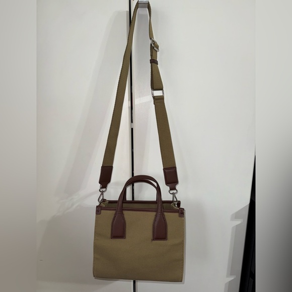 Zara | Bags | Zara Medium Cross Body Bag Olive Green And Brown Color ...